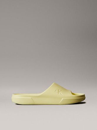 Calvin Klein One-piece Signature Logo Sliders - Lime Spritz - Herren - EU 41