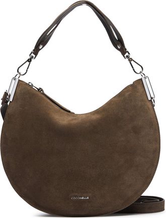 Coccinelle Handtasche Coccinelle QKG Coccinellesunup Suede E1 QKG 13 02 01 Khakifarben