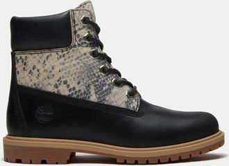 Timberland Schn&uuml;rstiefel aus Wildleder mit Schlangenmuster, 6 Zoll Schafth&ouml;he-Mehrfarbig