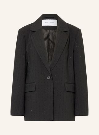 Mrs & Hugs Mrs & Hugs Blazer Mit Schmucksteinen schwarz
