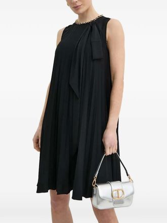 Nissa Plissiertes Minikleid - Schwarz