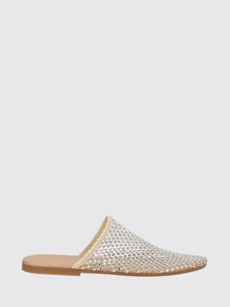 Alysi Mules en nylon perfor&eacute; avec strass