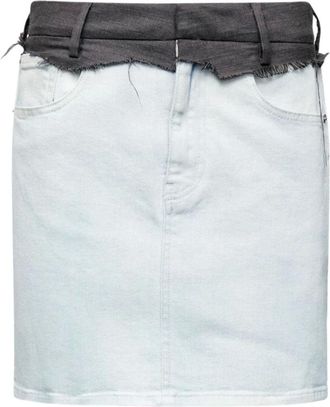 Maison Margiela Femme, Jupes, Bleu, Taille: 36 FR Mini-jupe en jean