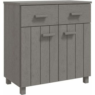 vidaXL Buffet HAMAR Gris clair 79x40x80 cm Bois massif de pin vidaXL