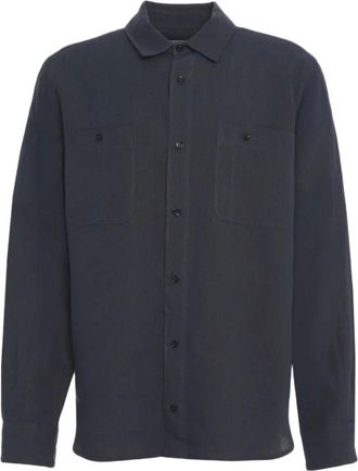 Amaranto Amar&aacute;nto, Homme, Chemises, Bleu, Taille: XL Linen Shirt