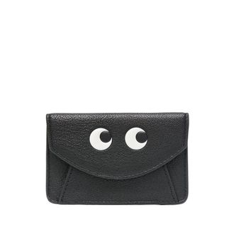 Anya Hindmarch Augenmotiv Leder Geldb&ouml;rse - - Accessories - Damen - Schwarzk - ONE SIZE