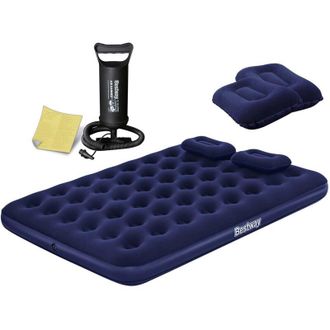 Bestway Aufblasbare Matratze 203x152x22 cm mit Kolbenpumpe Bestway 67374