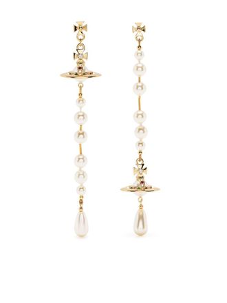 Vivienne Westwood boucles doreilles pendantes &agrave; perles artificielles