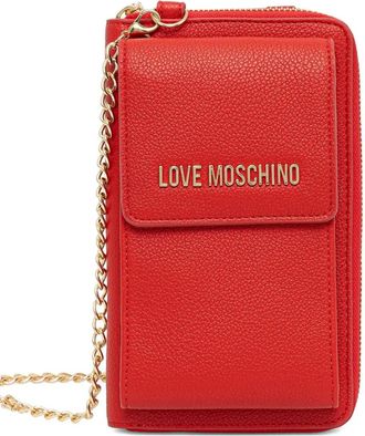 Love Moschino portefeuille à détail de chaîne - Rouge