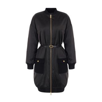 Elisabetta Franchi Damen, M&auml;ntel, Schwarzk, XSGr&ouml;&szlig;e