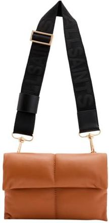 AllSaints Ezra Quilt Crossbody, Sepia Brown