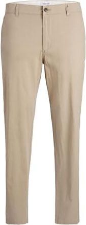 Jack & Jones Jpstollie Jjdave Linen Blend Pantalons, Vaisselle, 33W x 34L Homme