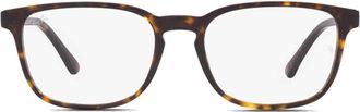Ray-Ban Brille mit eckigem Gestell - Braun