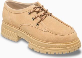 Roxy Work it - Baskets basses en cuir - Fauve-Neutre