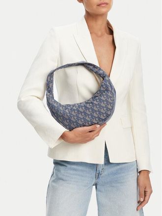 Calvin Klein Handtasche Ckj Monogram Pinched Medium Shou LV04F3206G Blau