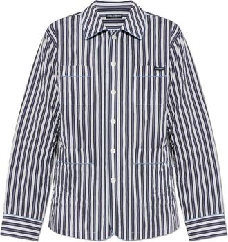 Dolce & Gabbana Homme, Chemises, Bleu, Taille: L Chemise &agrave; effet froiss&eacute;