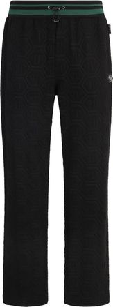 Philipp Plein Homme, Pantalons, Noir, Taille: M Jacquard Tracksuit Pants Monogram