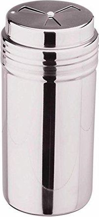 mikken Art Grosser Gew&uuml;rzstreuer Rub-Streuer 400 ml, 3 verschiedene Lochungen aus Edelstahl