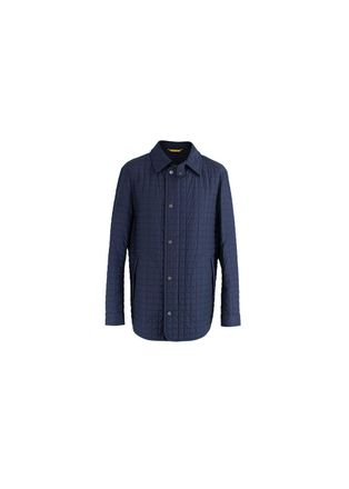 Canali Blue Rain & Wind Tech Jacket Size XL