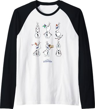 Disney Once Upon a Snowman Expressions of Olaf Raglan