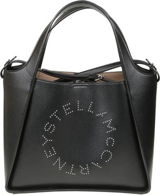 Stella McCartney Logo Tote Bag - - Bags - Damen - Schwarzk - ONE SIZE