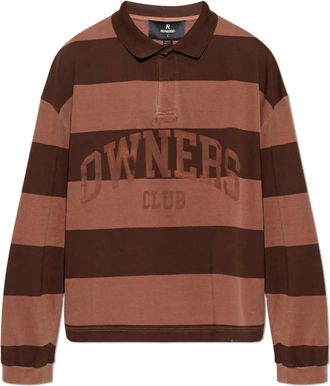 Represent Represent, Homme, Tops, Brun, Taille: M Owners Club Long Sleeve Polo