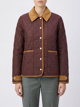 Barbour Surchemise matelass&eacute;e en coton cir&eacute; avec col en velours contrastant