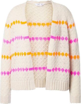 Angel Of Style Strickjacke Strickjacke Straight Fit Neon-Details