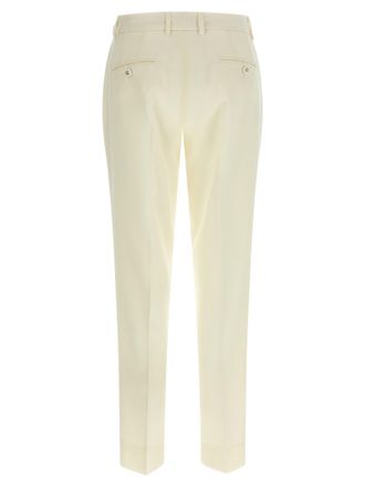 Dolce & Gabbana Womens White Virgin Wool Dress Pants