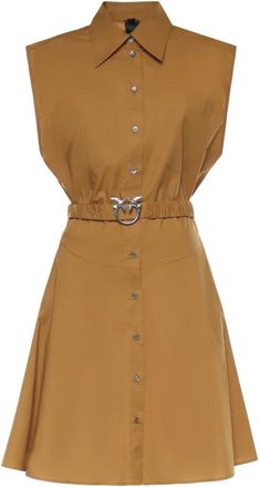 Pinko Pinko, Femme, Robes, Brun, Taille: 36 FR Anaceta Abito Popeline