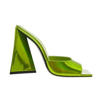 The Attico Femme, Chaussures, Vert, Taille: 37 1/2 EU Sandales Devon Mule Vertes