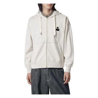 Isabel Marant Rei&szlig;verschluss Hoodie Baumwolle Polyester Mix - - Sweatshirts & Hoodies - Herren - Beige - XL