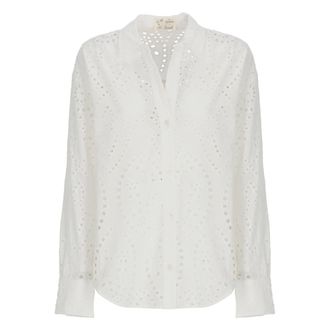 Saint Barth Femme, Blouses et Chemises, Blanc, Taille: 40 FR Cristal Shirt