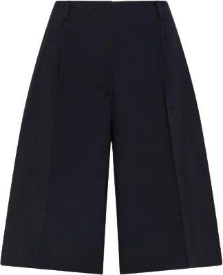 Seventy Femme, Shorts, Bleu, Taille: 42 FR Bermuda Tailleur en Laine Cool Stretch