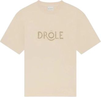 Dr&ocirc;le de Monsieur Homme, Tops, Beige, Taille: S Ajour&eacute; T-shirt