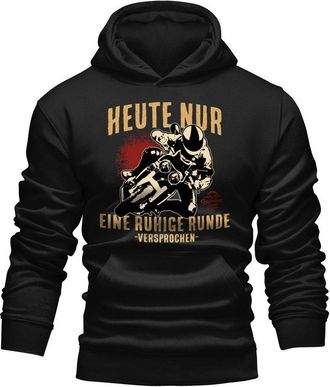 Gasoline Bandit Kapuzensweatshirt f&uuml;r Biker Racer Motorradfahrer - Heute nur eine ruhige Runde