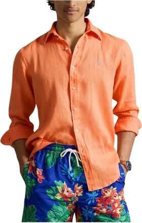 Polo Ralph Lauren Homme, Chemises, Orange, Taille: S Chemise &agrave; manches longues