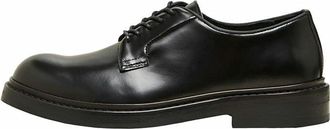 Selected SELETED HOMME Herren SLHCARTER Leather Shoe NOOS Bl&uuml;cher Schuhe, Black, 42 EU