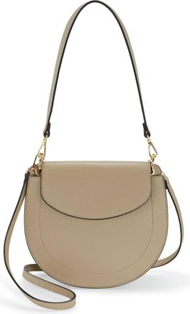 Peter Hahn Umh&auml;ngetasche goldfarbenen Metallelementen Peter Hahn beige