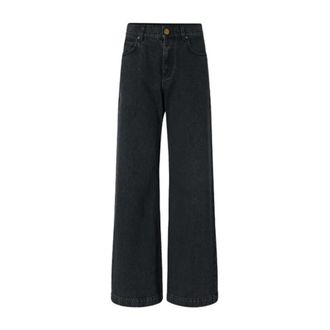 Pinko Wanda Waist Down Wide Leg - - Jeans - Damen - Schwarzk - W24