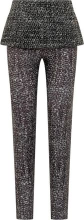 Diesel Femme, Pantalons, Noir, Taille: 38 FR P-Hour Boucl&eacute; Skirt with Trompe loeil Leggings