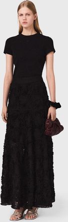 Maje Baumwoll-t-shirt - Schwarz - Maje