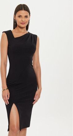 Rinascimento Rinascimento Coctailkleid CFC0119761003 Schwarz Slim Fit