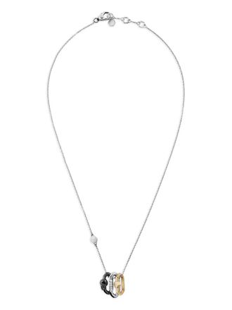 Philipp Plein collier en cha&icirc;ne &agrave; d&eacute;tail de pendentif - Argent