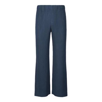 Issey Miyake Femme, Pantalons, Bleu, Taille: 42 FR Pliss&egrave; Pants