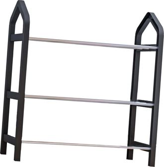 Valiclud Schuhregal Stabil Schwarz Schuhaufbewahrung Schuhorganizer für Flur Schlafzimmer Eingang Einfache Montage bis Schuhe Platzsparend Kunststoff