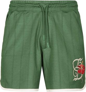 Dr&ocirc;le de Monsieur Homme, Shorts, Vert, Taille: M Hibiscus Short