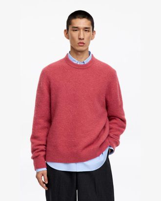 Arket Pullover Aus Alpaka- Und Merinowolle -Rot