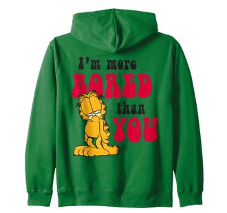 Garfield Lazy Bored Cat Bad Day Comedy-Meme, Zeichentrick-Klassiker Kapuzenjacke