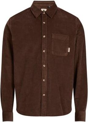 Faguo Chemise droite en velours unie